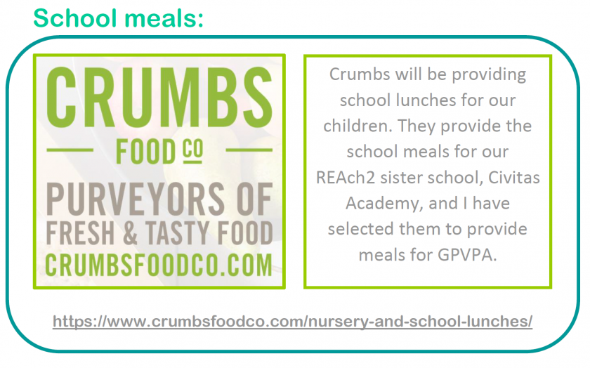 School Meals | Harrier Primary Academy